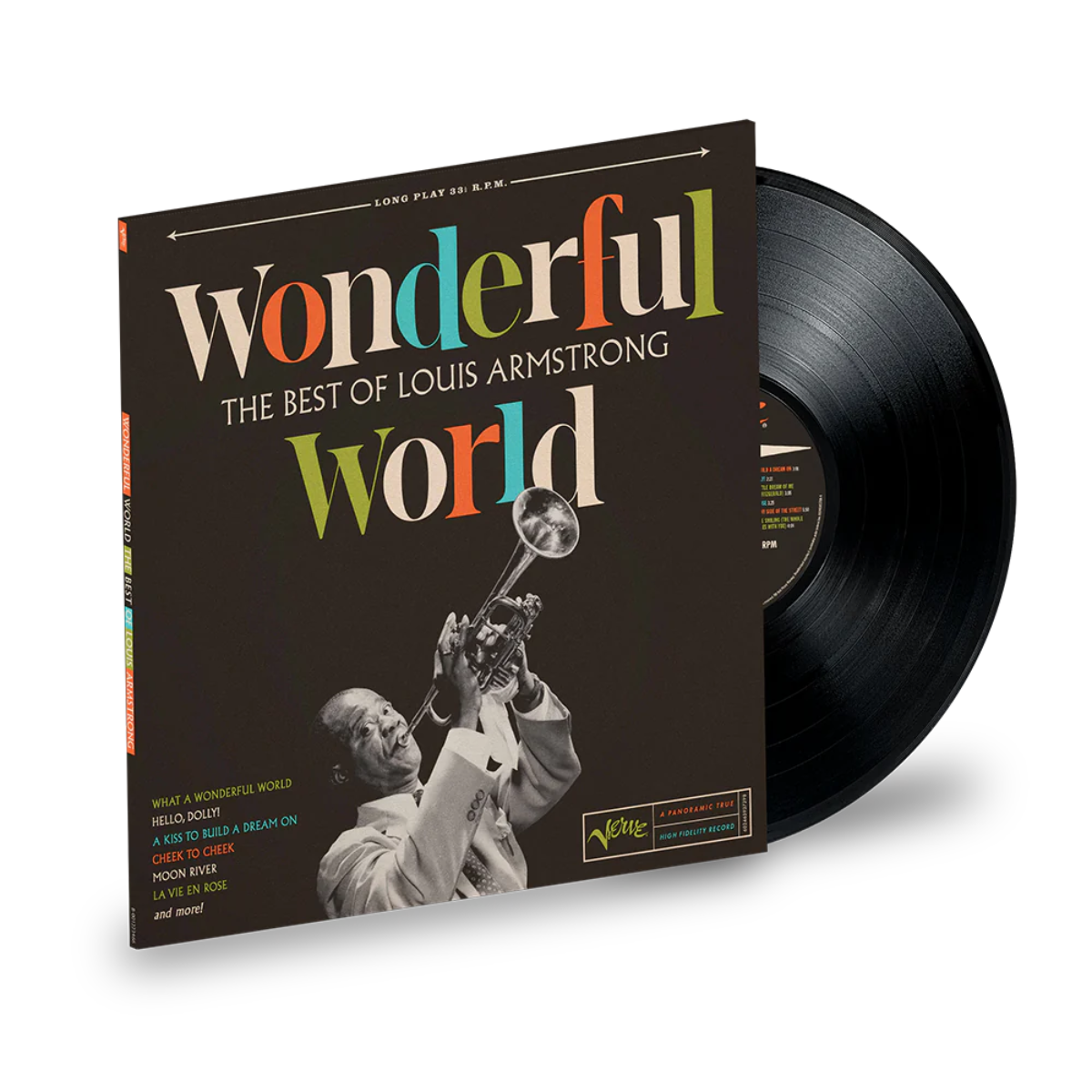 LOUIS ARMSTRONG - WONDERFUL WORLD: THE BEST OF LOUIS ARMSTRONG (LP) – 10,000 Hz Records